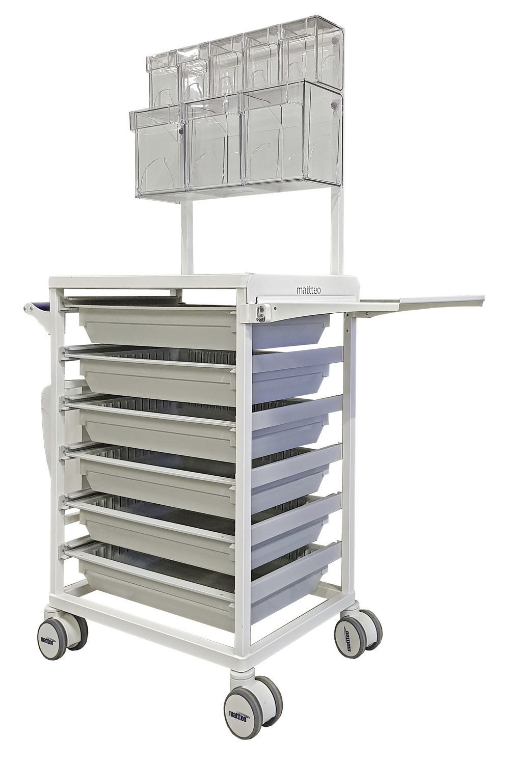 General purpose trolley - Nursing trolley - MATTTEO - nursing / 6-shelf ...