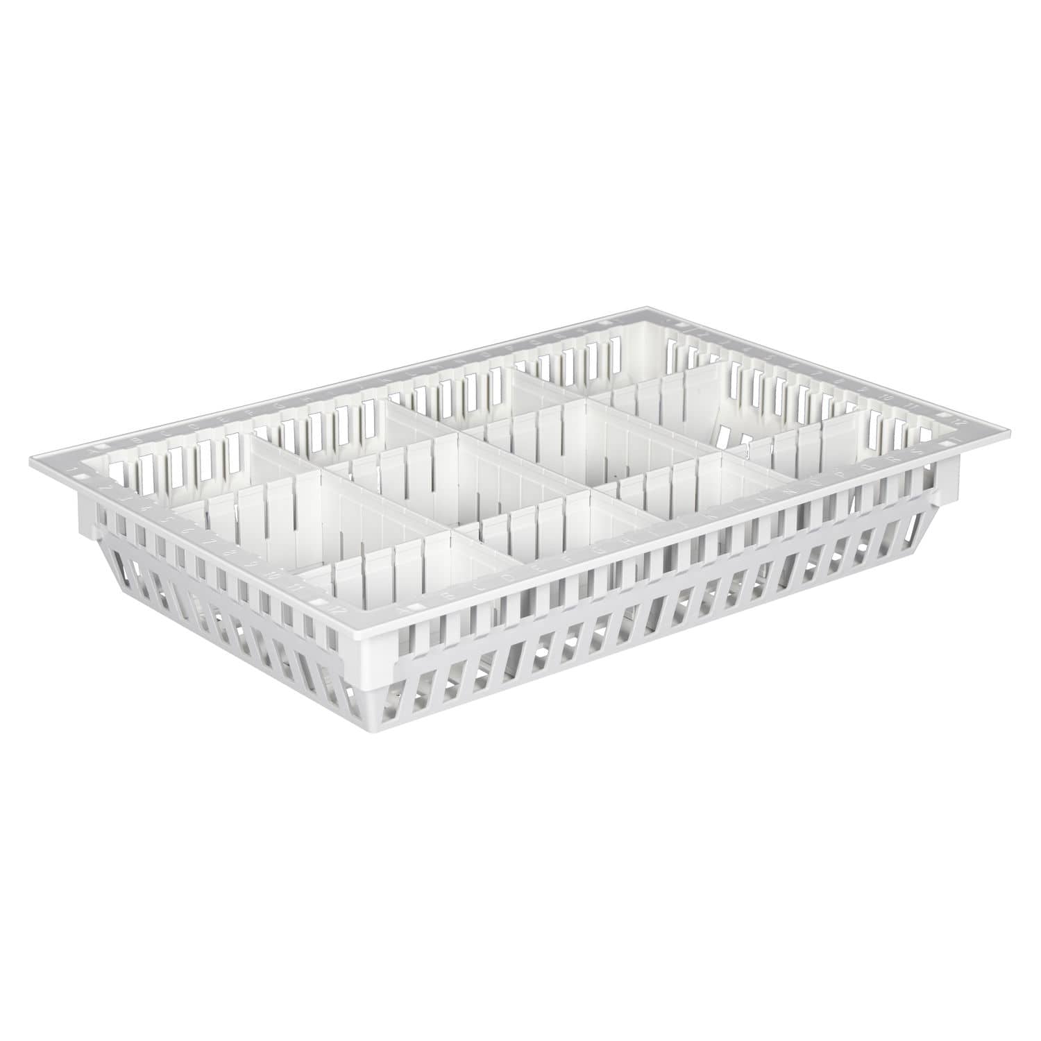 ABS basket - 116410-10100 - MATTTEO - stackable / modular / perforated