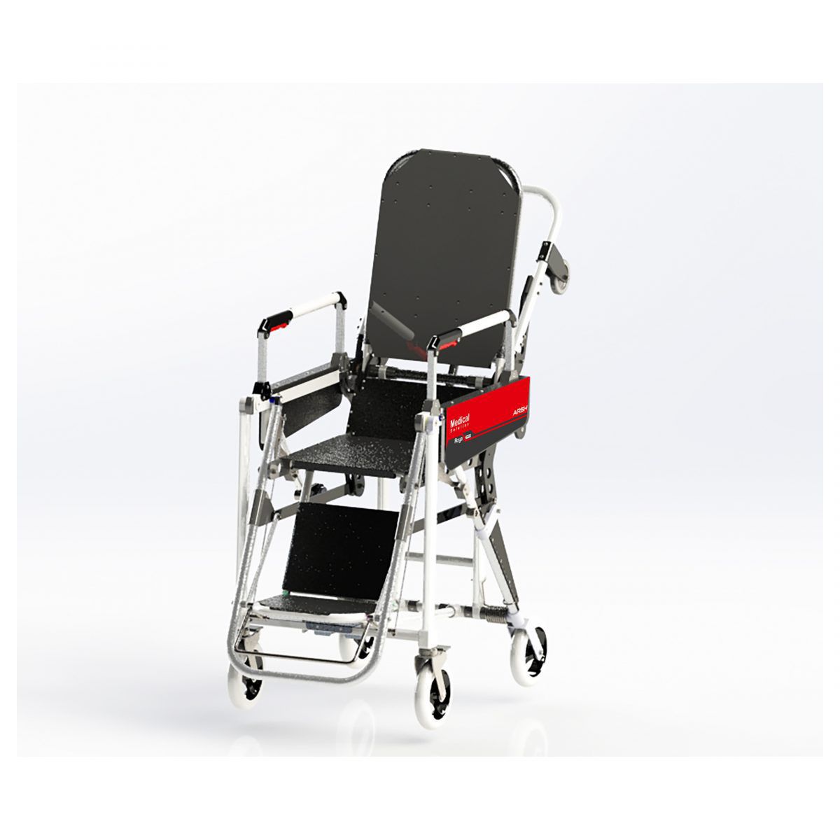 Spring stretcher chair - Arsh - ROYAX - pilot / adjustable / swivel