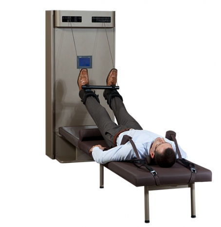 Lumbar traction table - SATISFORM® - Satisform