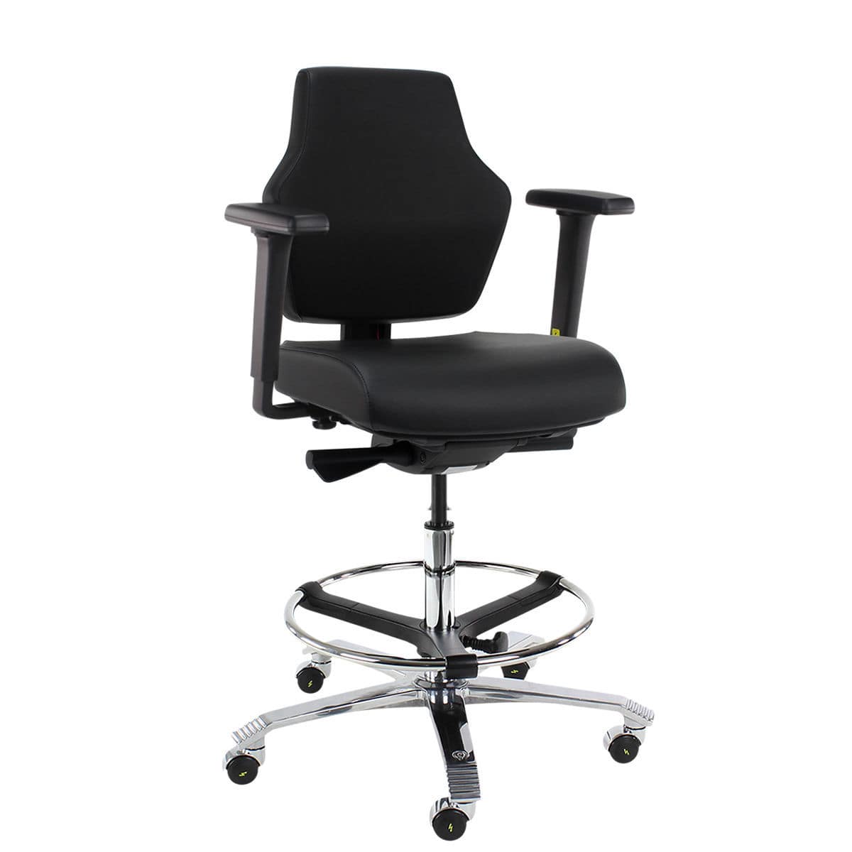 Laboratory chair - 02 ESD - Score BV - with armrests / on casters ...