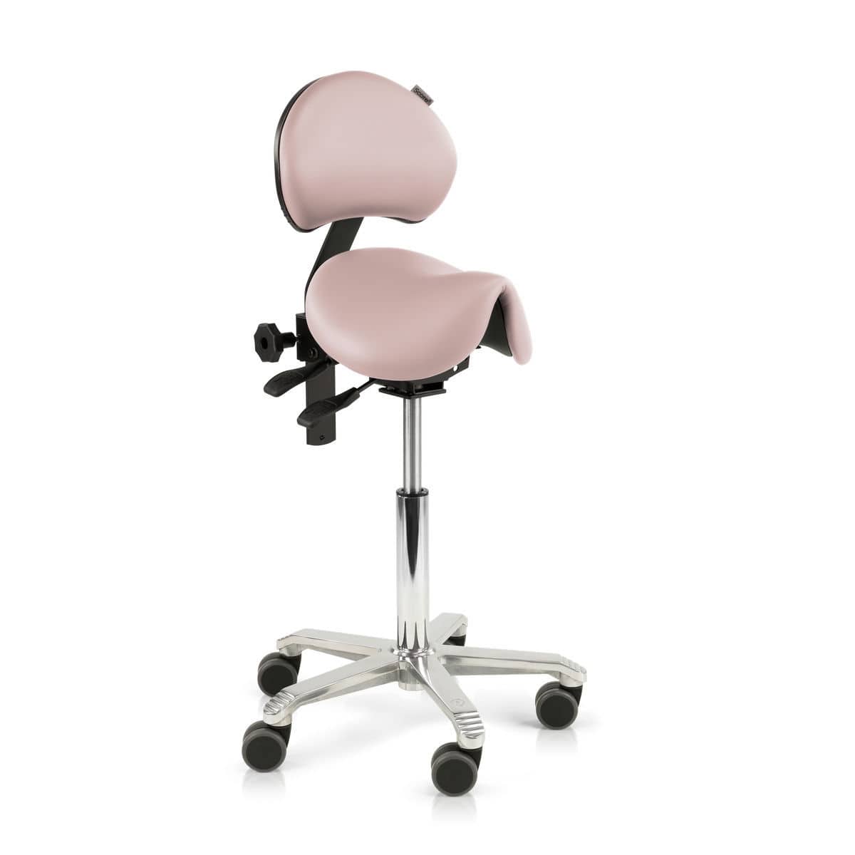 Healthcare facility stool - Seamless upholstered Amazone - Score BV - height-adjustable / on ...