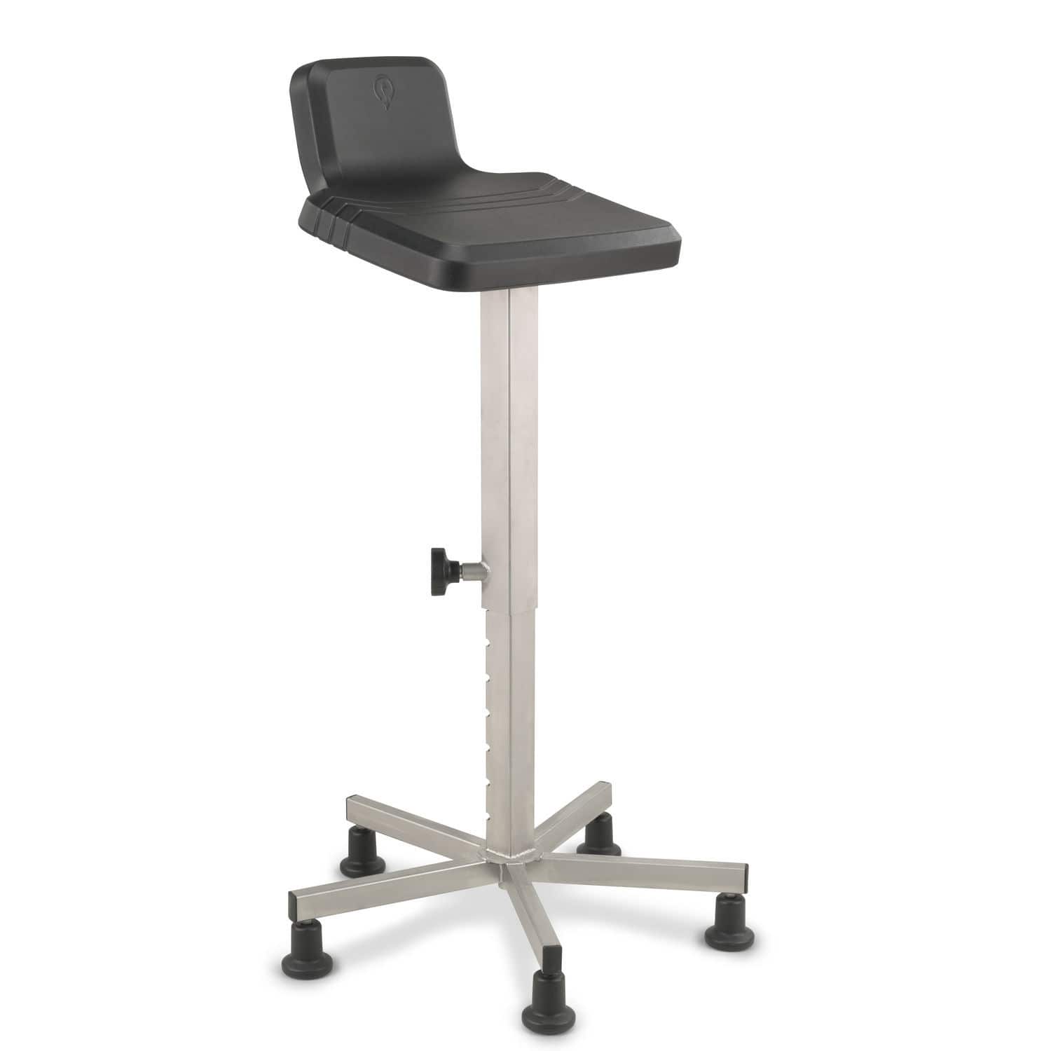 Laboratory chair - Sit-Stand 232 Stainless Steel - Score BV - saddle ...