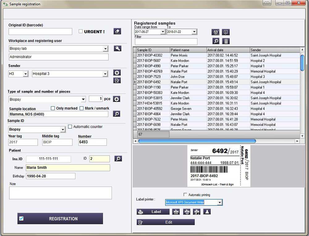 Management laboratory information system - Track & Sign - 3DHISTECH Ltd ...