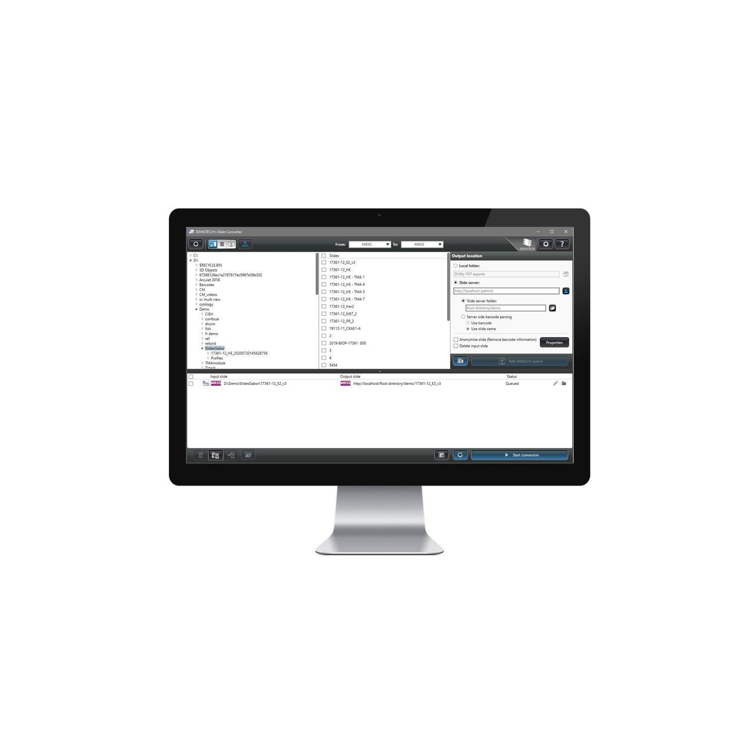 Monitoring software - SlideMaster - 3DHISTECH Ltd. - interoperability ...