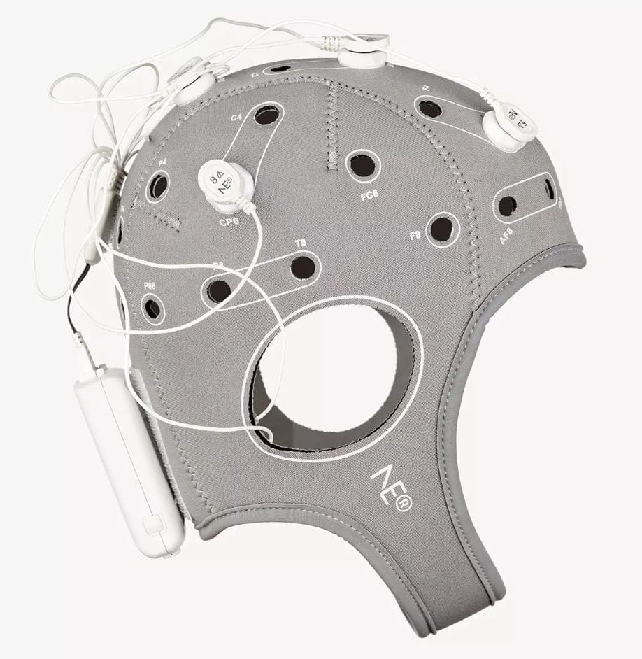 8-channel EEG cap - Enobio 8 - Neuroelectrics - adult / gray