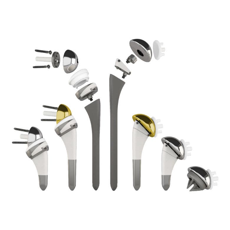 Modular shoulder prosthesis - Medacta - revision / cemented or non-cemented