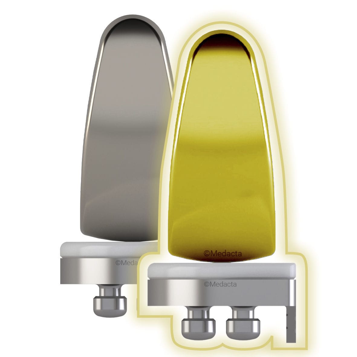 Unicondylar knee prosthesis - MOTO® Lateral - Medacta - fixed-bearing