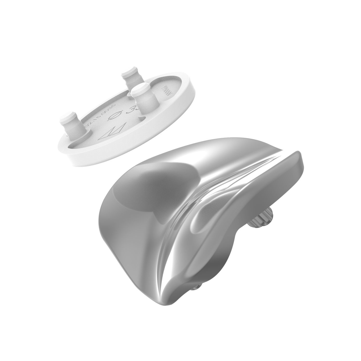 Unicondylar patello-femoral prosthesis - MOTO® PFJ - Medacta - cemented