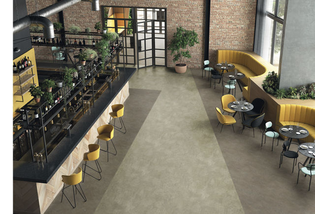 Concrete flooring - 6012 - Polyflor - stone / PVC / vinyl