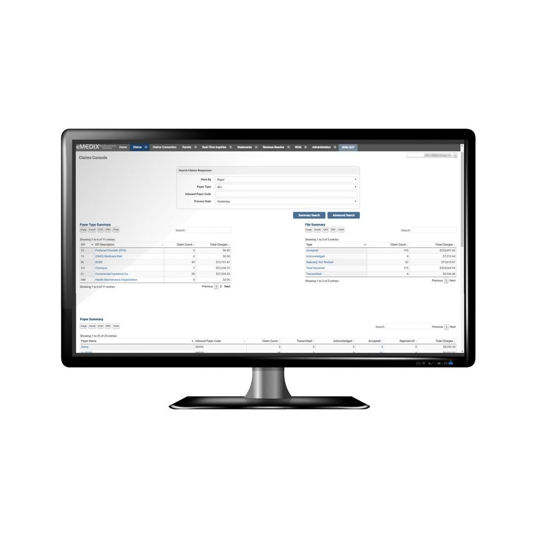 Management software - eMEDIX - CGM - reporting / billing / medical
