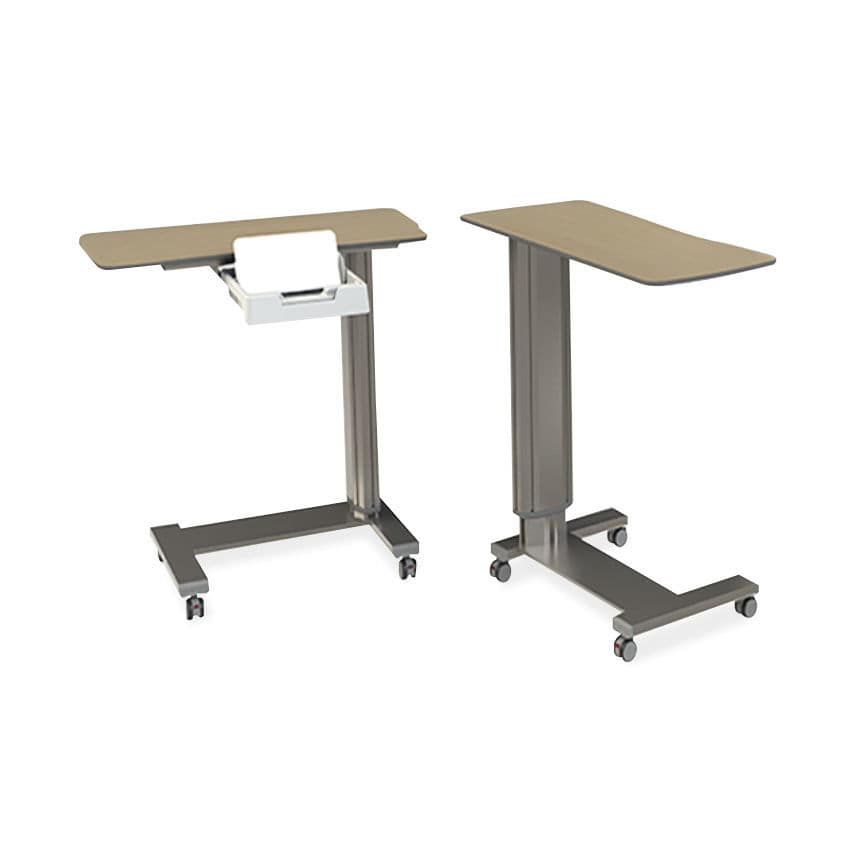 Bedside table on casters - CT-16 - SYSTMZ - with integrated over-bed ...