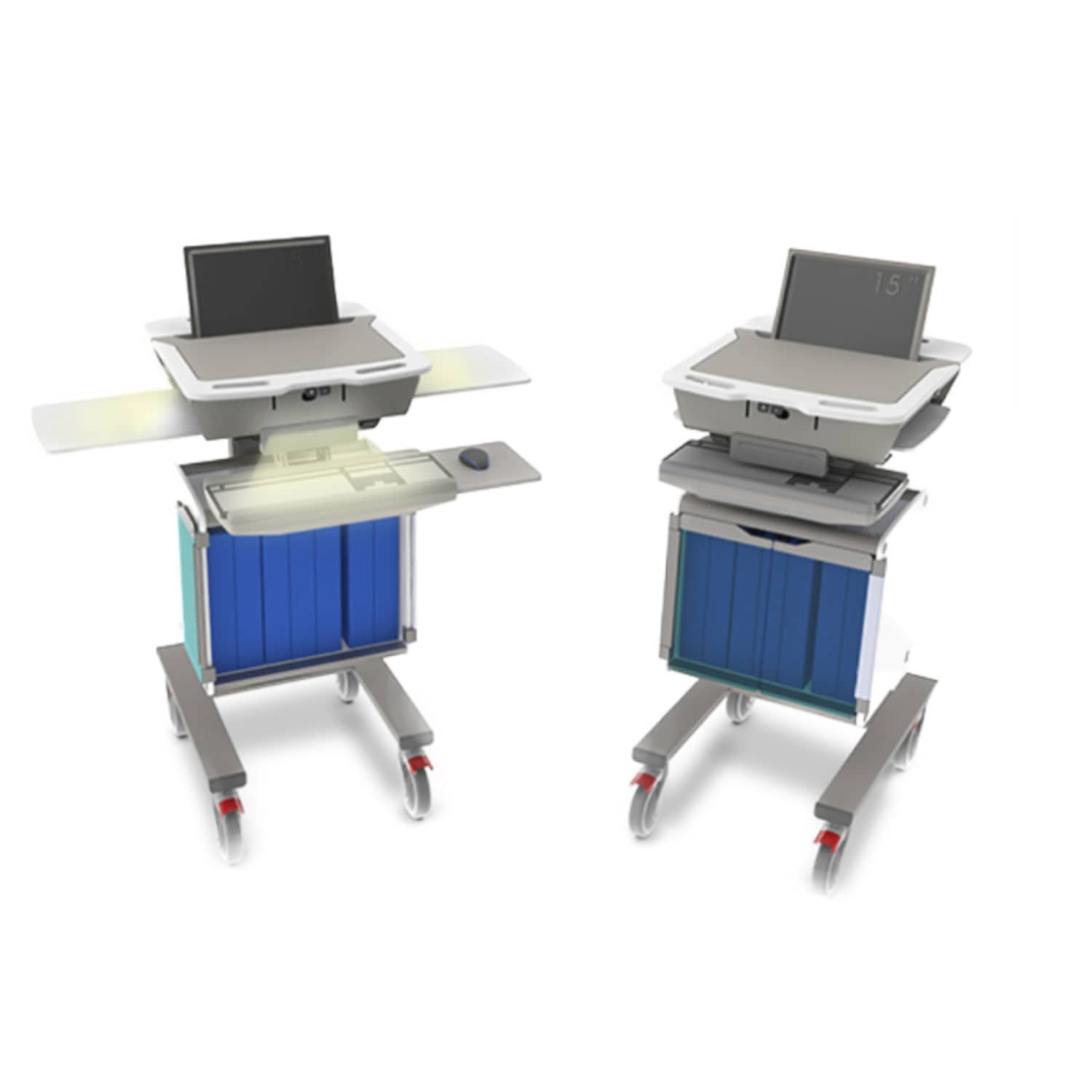 Medical computer trolley - CASENOTE CN-15 - SYSTMZ - mobile