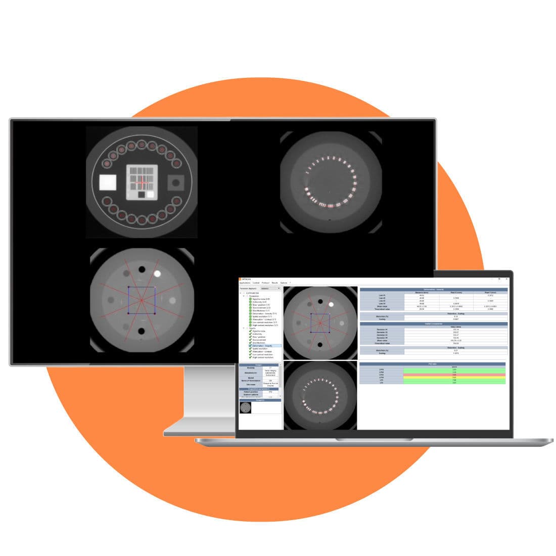 Quality control software - RT Kv - AQUILAB - for radiation therapy / for embedded imaging / 2D