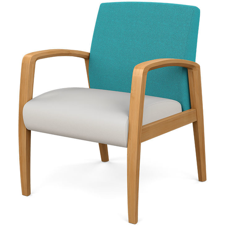 Waiting room chair - Aviera Wood - IDEON - bariatric / with armrests