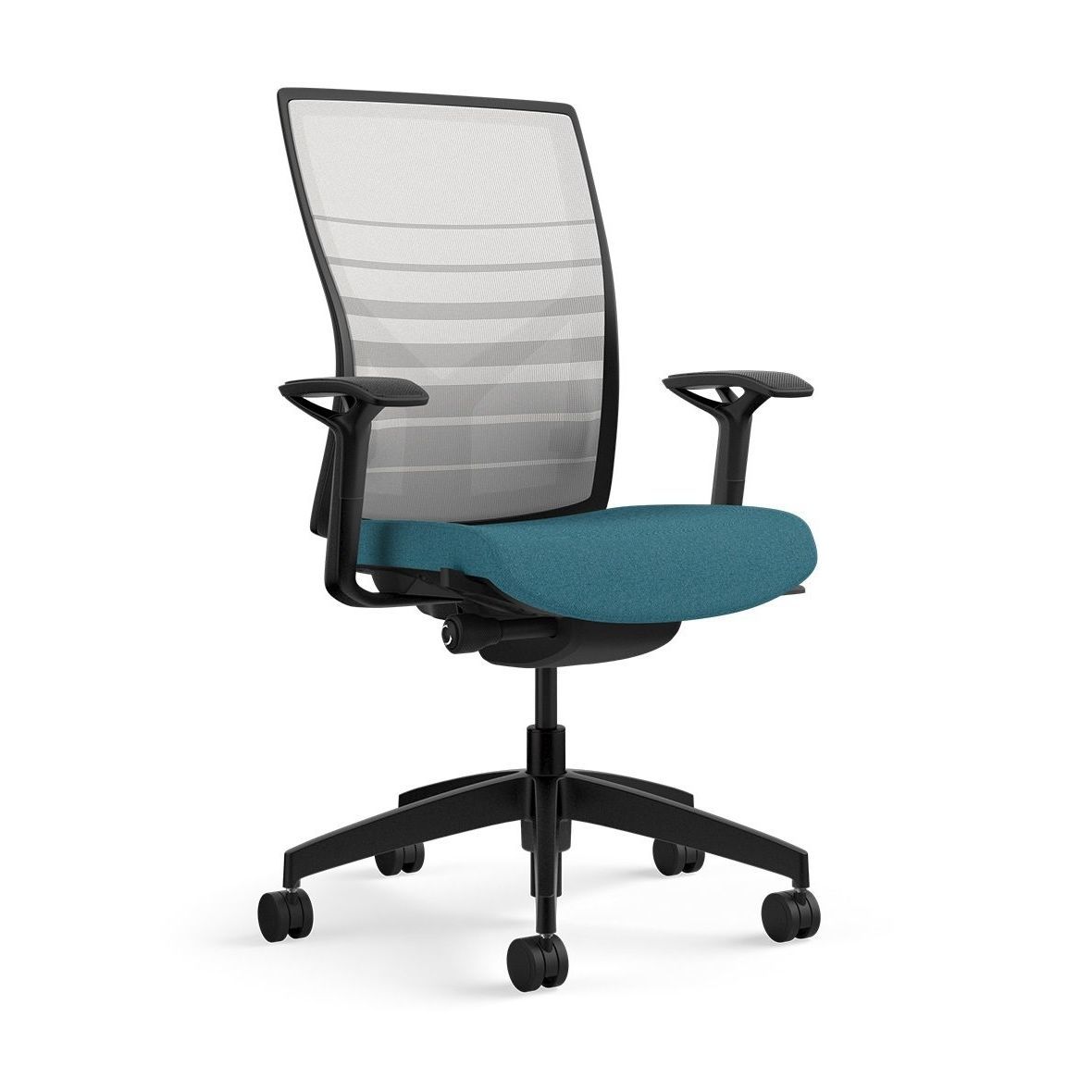 Office chair with armrests - Torsa - IDEON - on casters