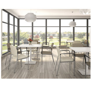 Work table - Chit Chat - Krug - dining / for meeting rooms / rectangular