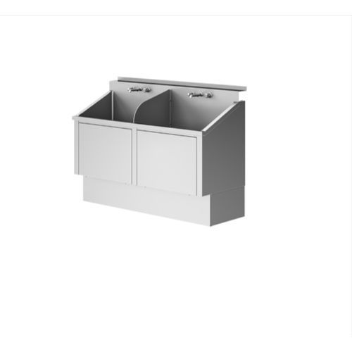 2-bay surgical sink - SU-03 series - Infimed - stainless steel ...