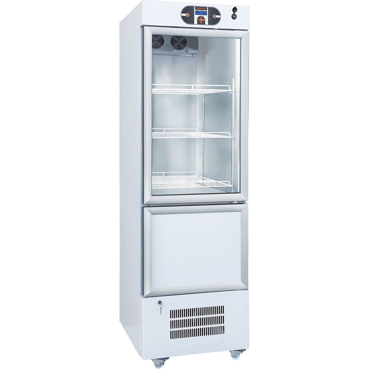 Pharmacy refrigerator - EKT-D 500 - EMSAS - cabinet / on casters / 1-door