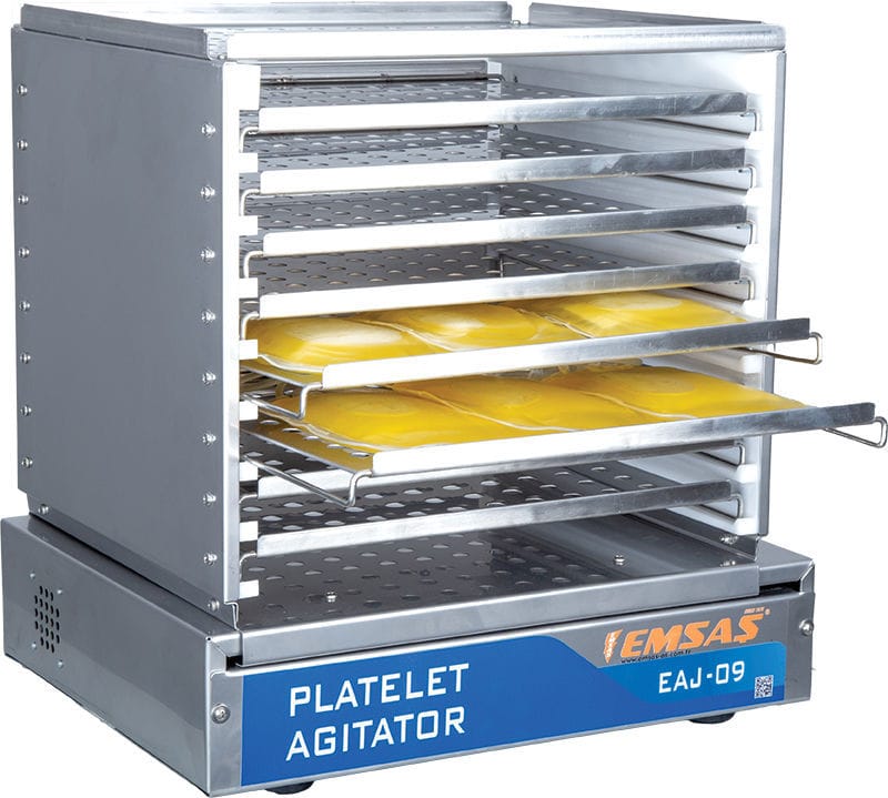 Benchtop agitator - EAJ 09 - EMSAS - integrated / vertical / for platelets