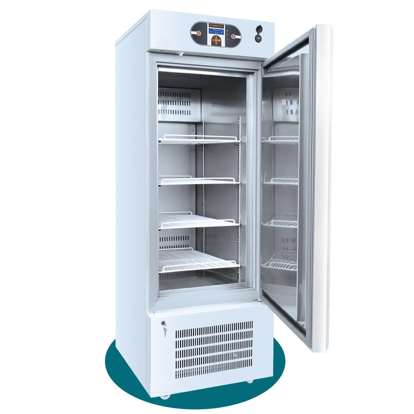 Blood plasma freezer - EE 300 - EMSAS - laboratory / on casters / 1-door