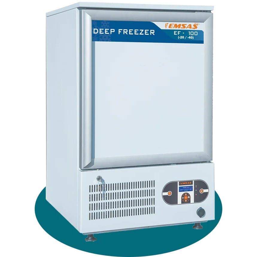 Laboratory freezer - EF 100 - EMSAS - cabinet / 1-door / corrosion ...