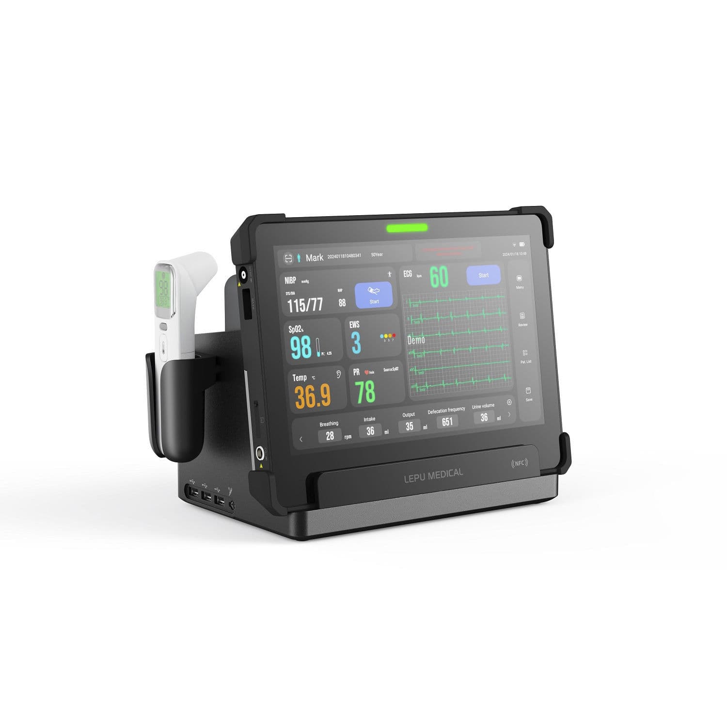 Tabletop patient monitor - AIView VS - Lepu Medical - ECG / RESP / NIBP