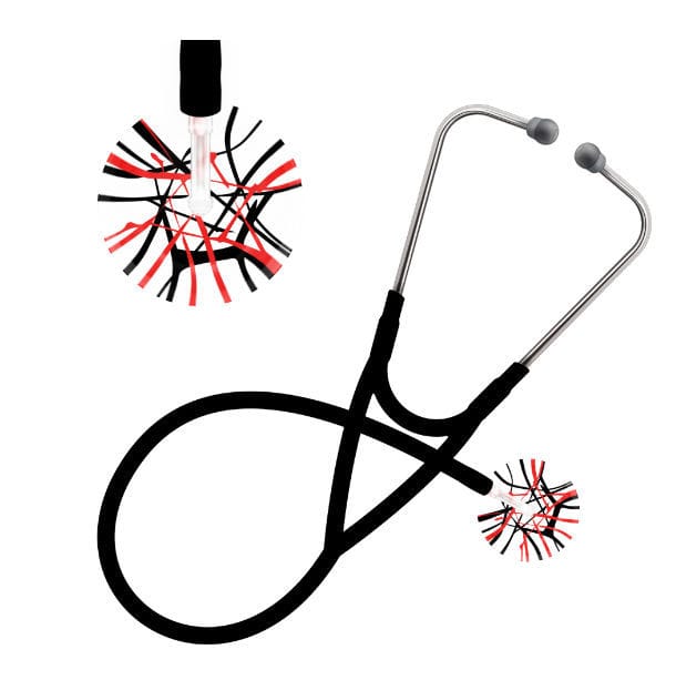 Cardiology stethoscope - Razzle Dazzle - UltraScope - single-head ...