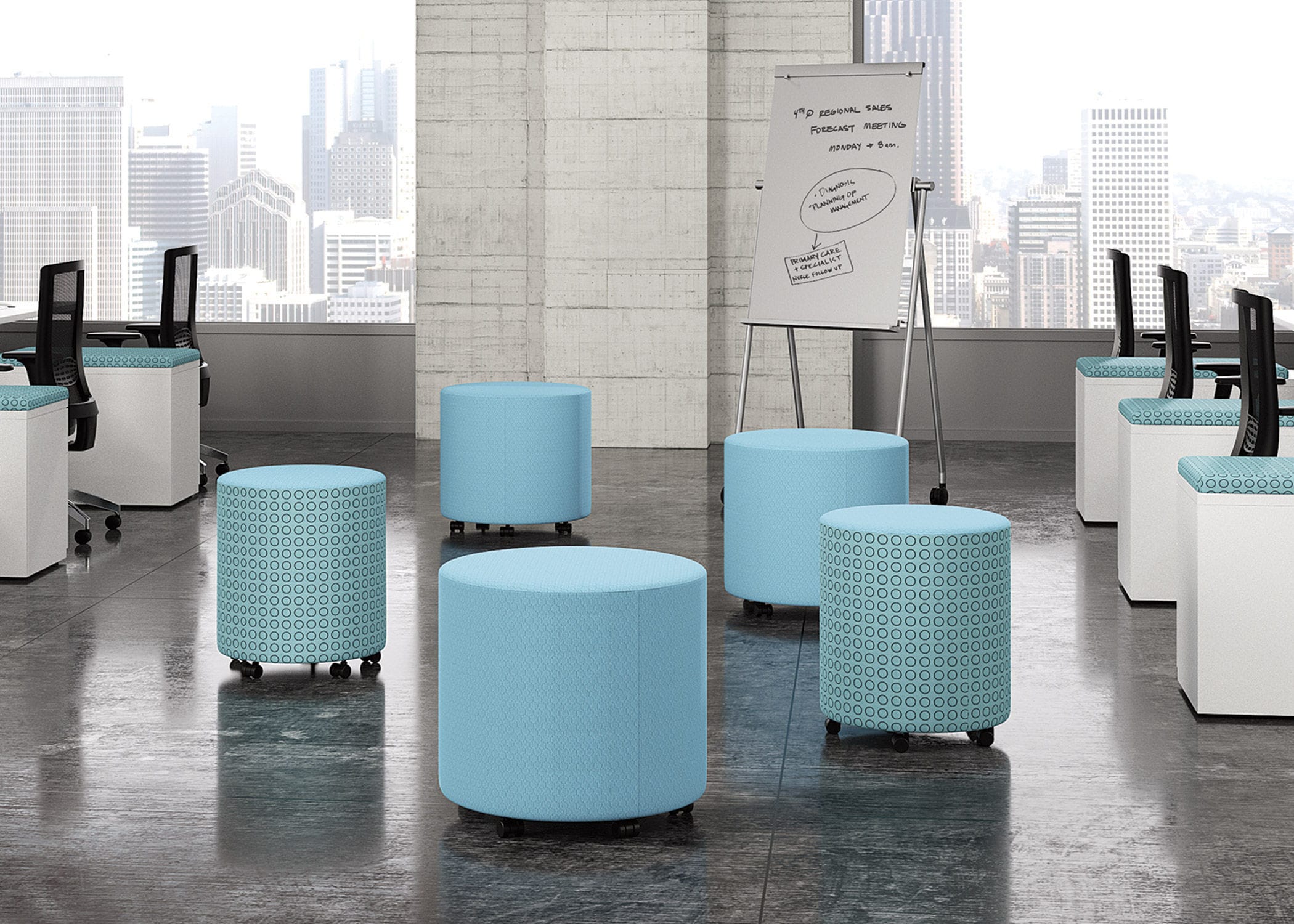 Waiting room stool - Whimsy - National Office Furniture