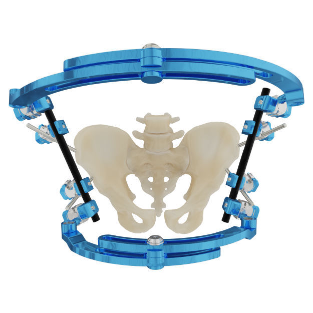 Pelvis external fixation system - CLICKIT ER - MIKAI - circular / adult