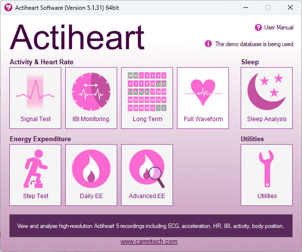 Heart Rate Variability Analysis Software Actiheart 5 Camntech