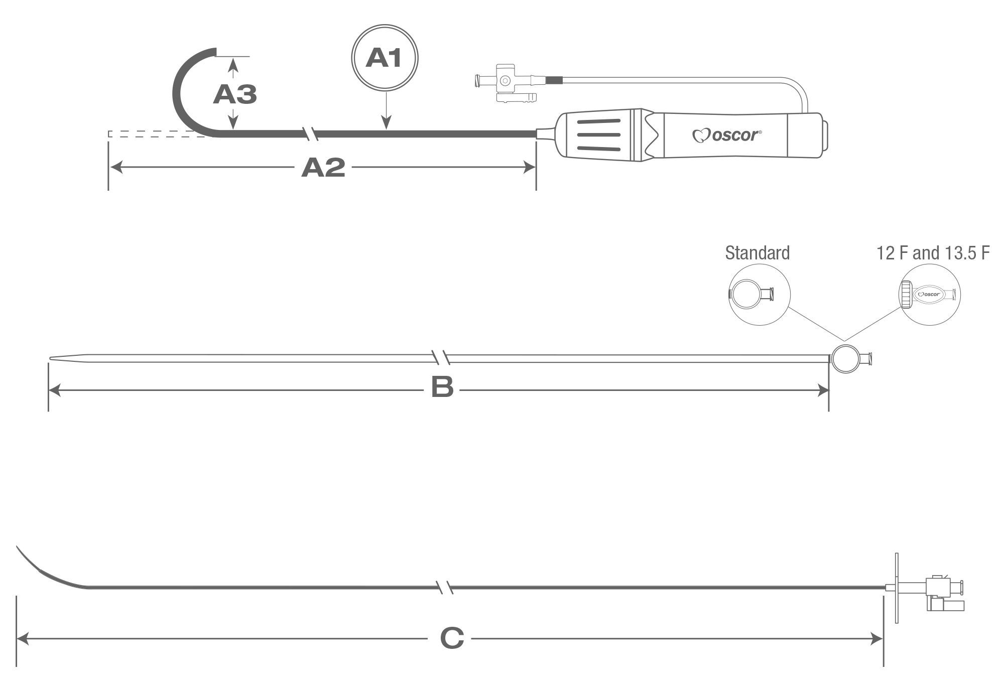 Guiding catheter - Destino Twist® - Oscor - peripheral / steerable