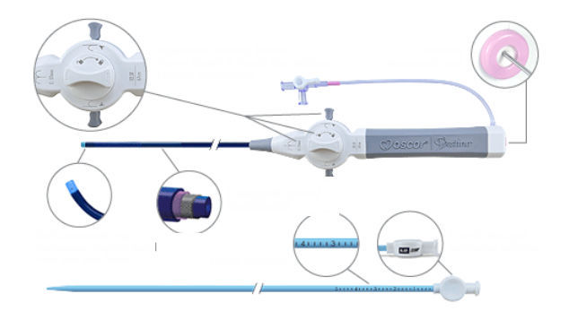 Guiding catheter / blood vessel / steerable - Destino® - Oscor