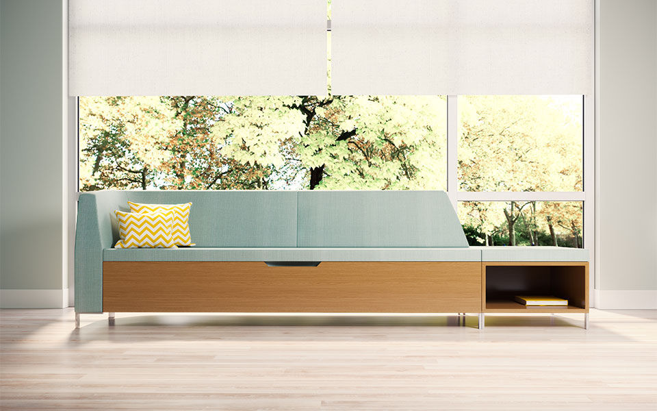 Patient room sofa-bed - Cama Sleeper - IoA Healthcare - multiplace