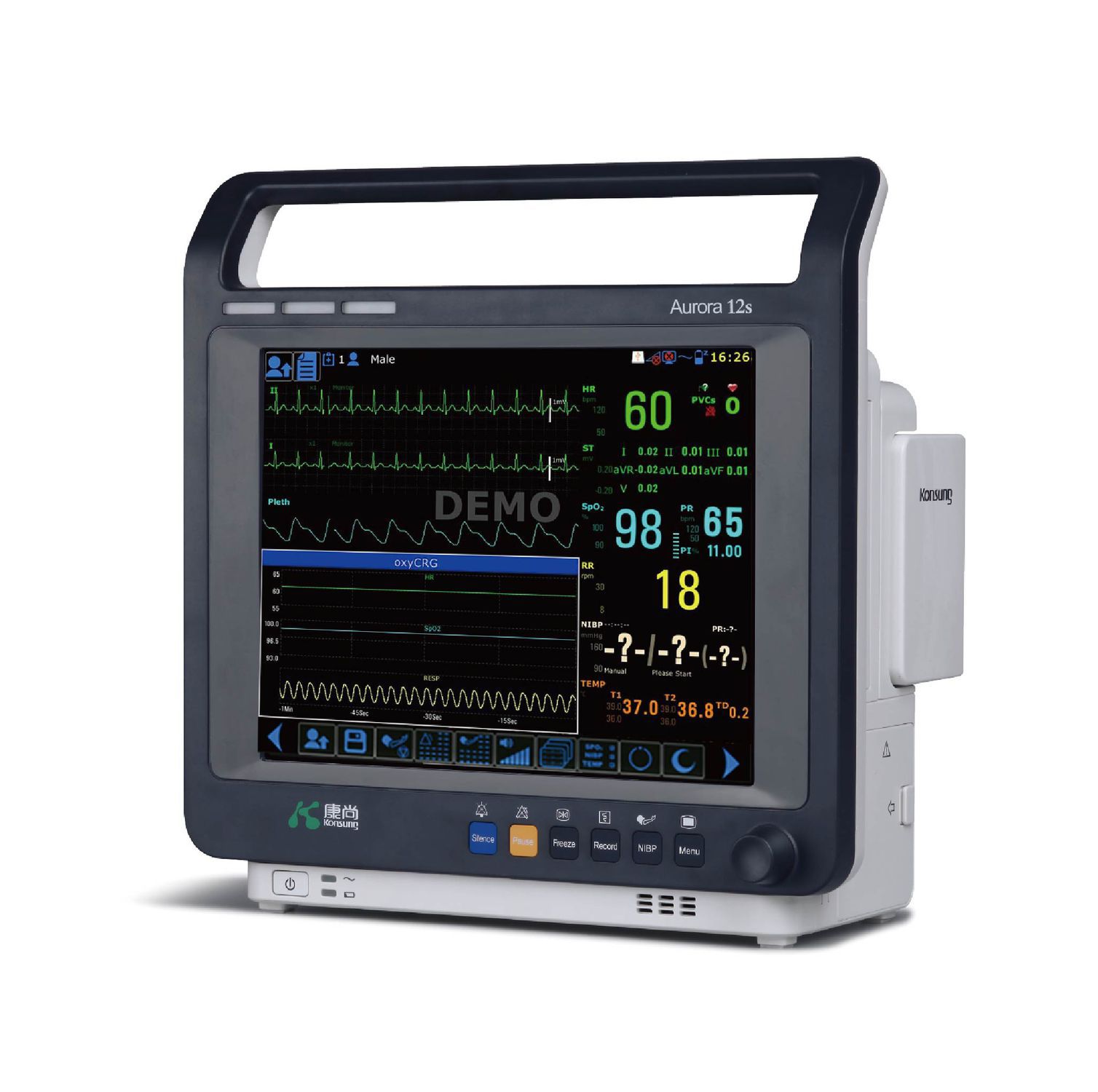 Portable patient monitor - Aurora 12S - Jiangsu Konsung Medical ...