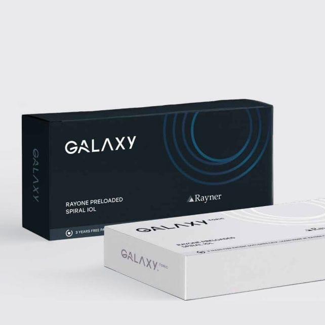 Multifocal intraocular lens - RayOne Galaxy - Rayner - presbyopia