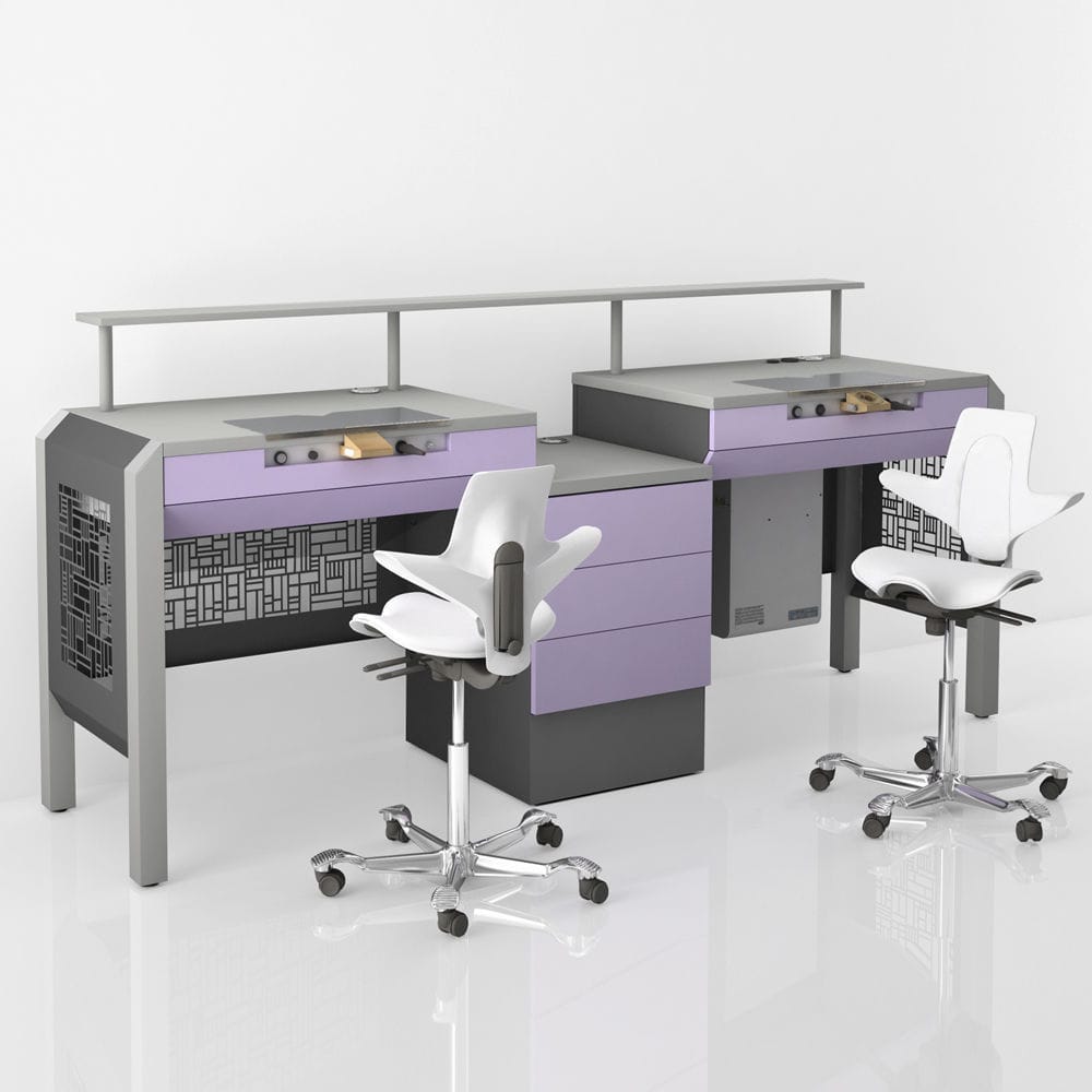 Double dental laboratory workstation - COMP.11 - CATO