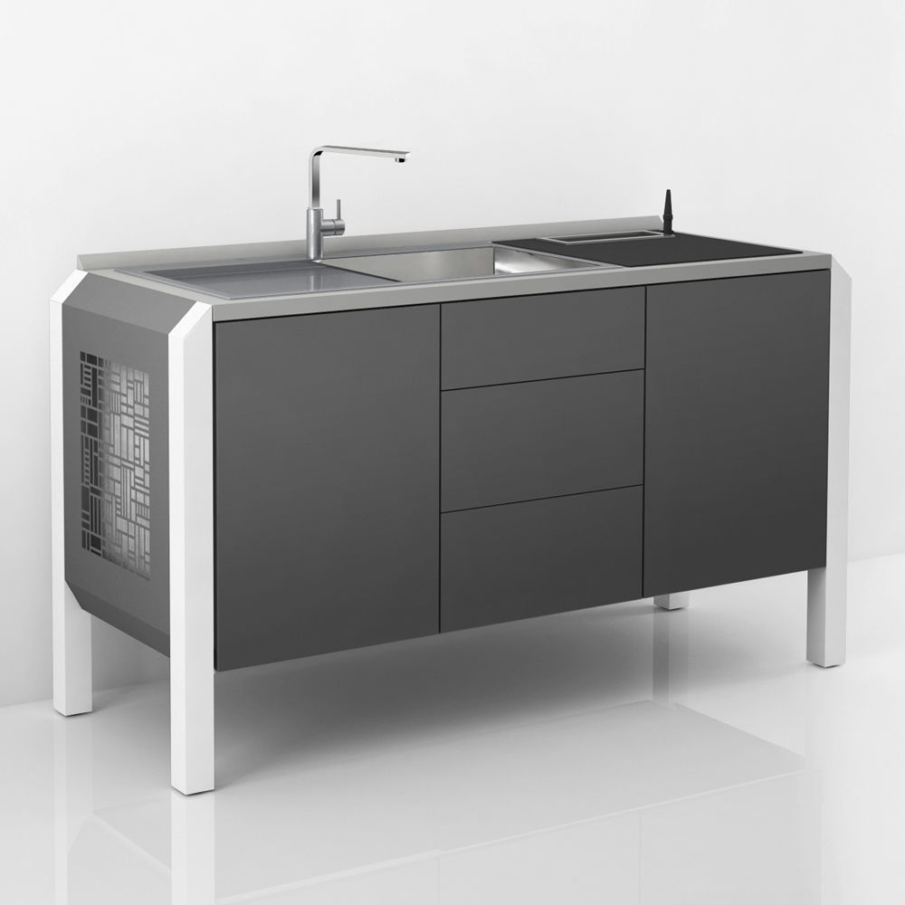 Dental laboratory workstation with sink - COMP.23 - CATO - with ...