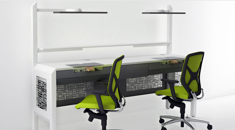 Double dental laboratory workstation - COMP.8 - CATO