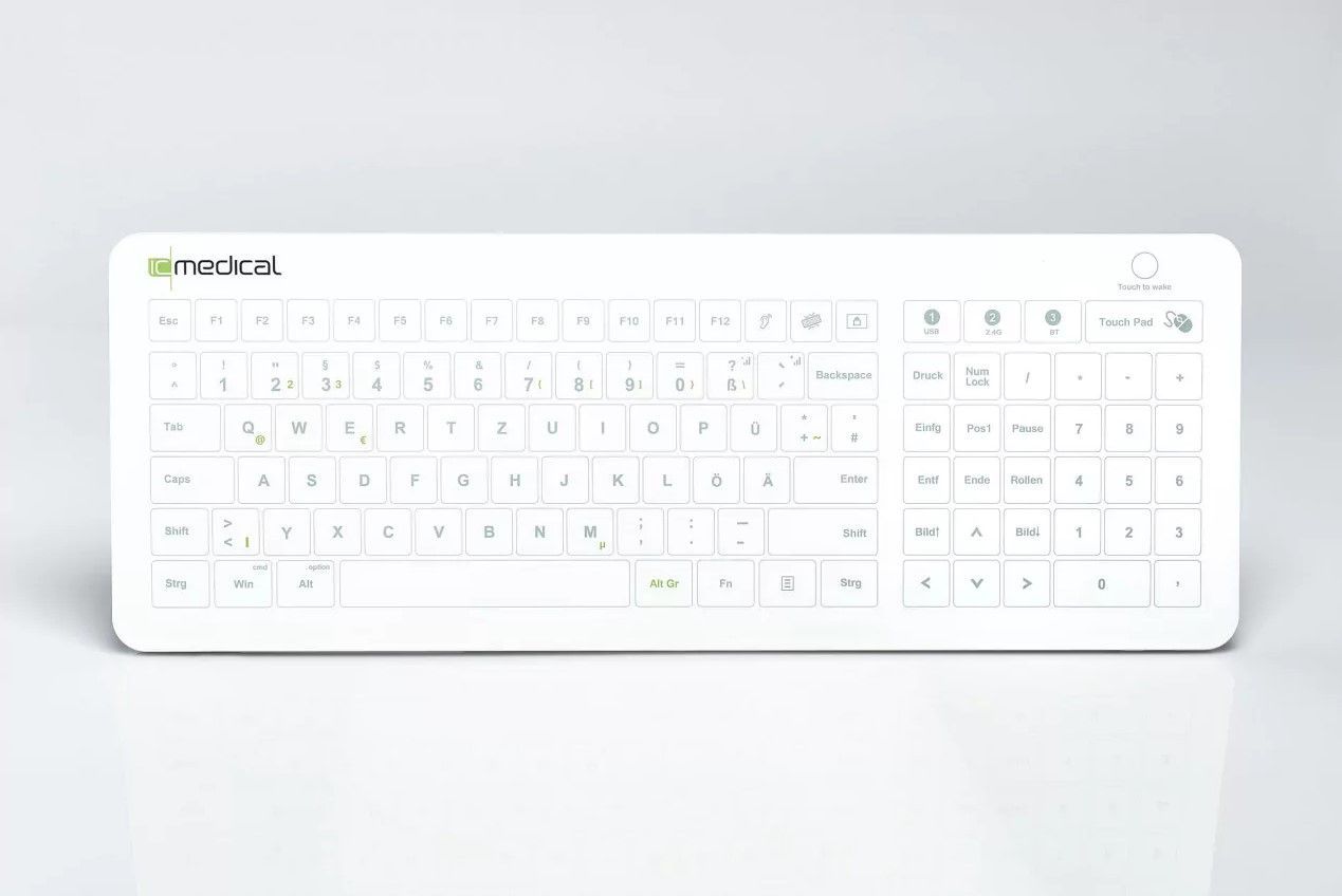 Medical keyboard with touchpad - IC Keys - HT 400 - IC Medical GmbH ...