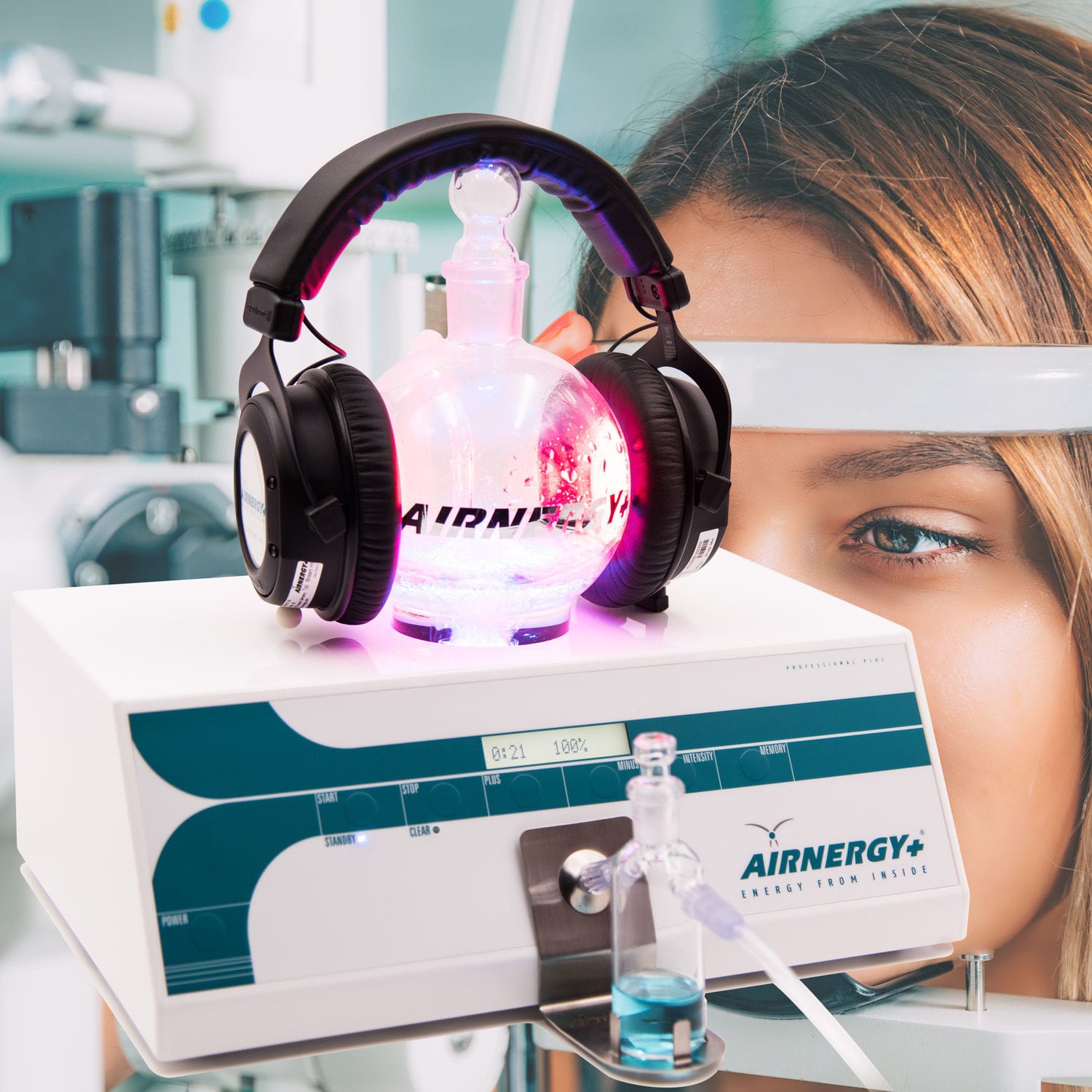 Inflammation spirovital therapy unit - Airnergy-Set - Airnergy - table