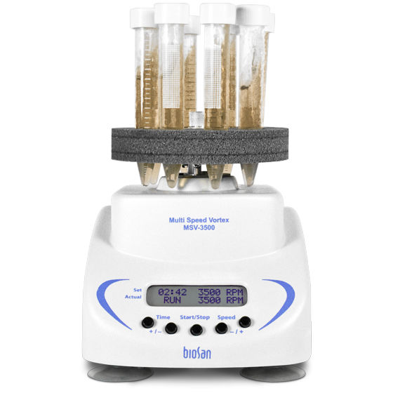 Vortex laboratory mixer - MSV-3500 - Biosan - digital / compact ...