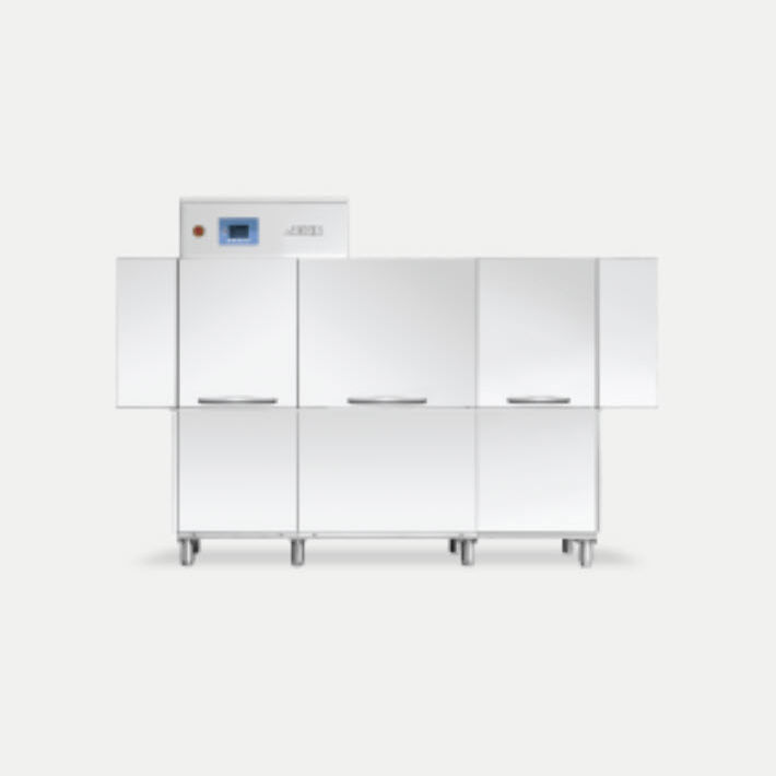 Automatic dishwasher - RX 296 - DIHR - conveyor / front-loading / compact