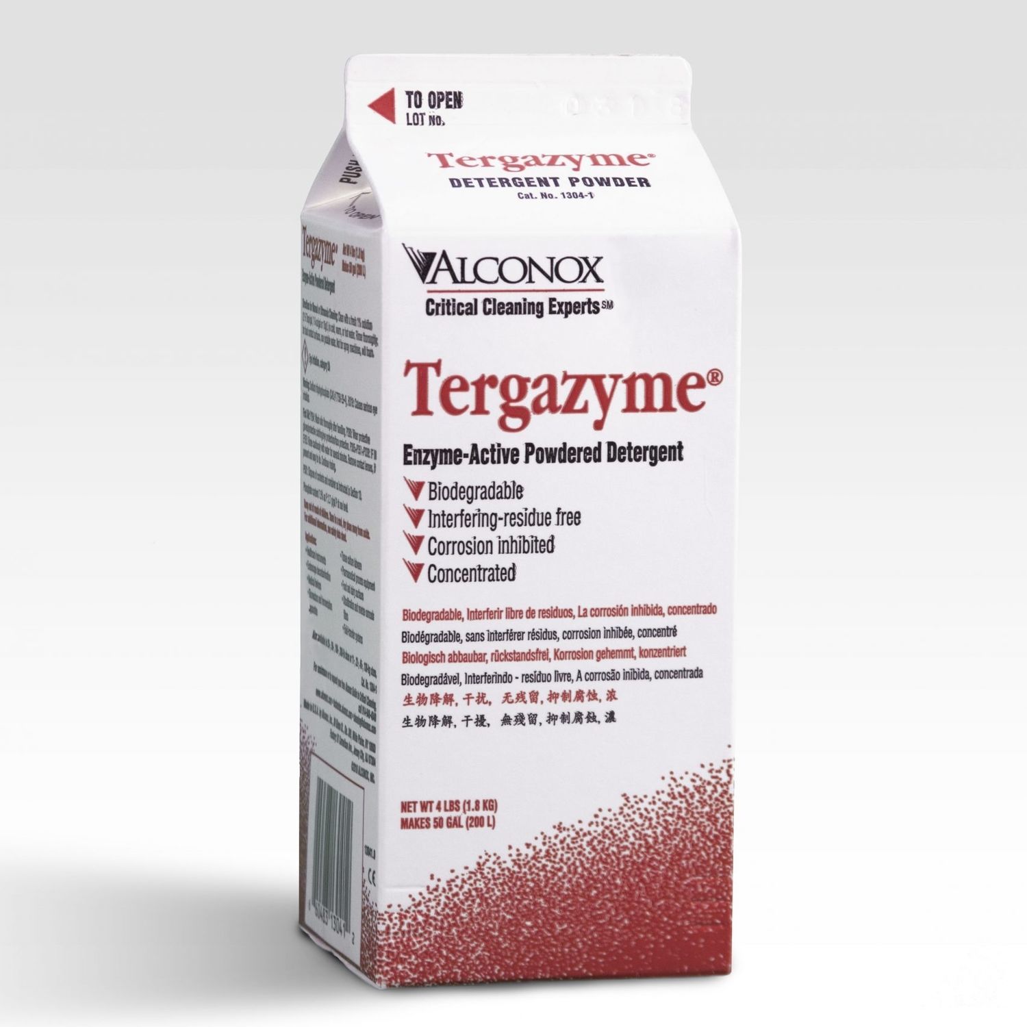 Powder detergent - Tergazyme® - Alconox - protease-based / for surface ...