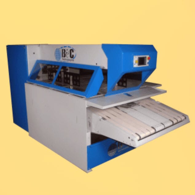 Sheet folder with stacking system - PF series - B&C Technologies