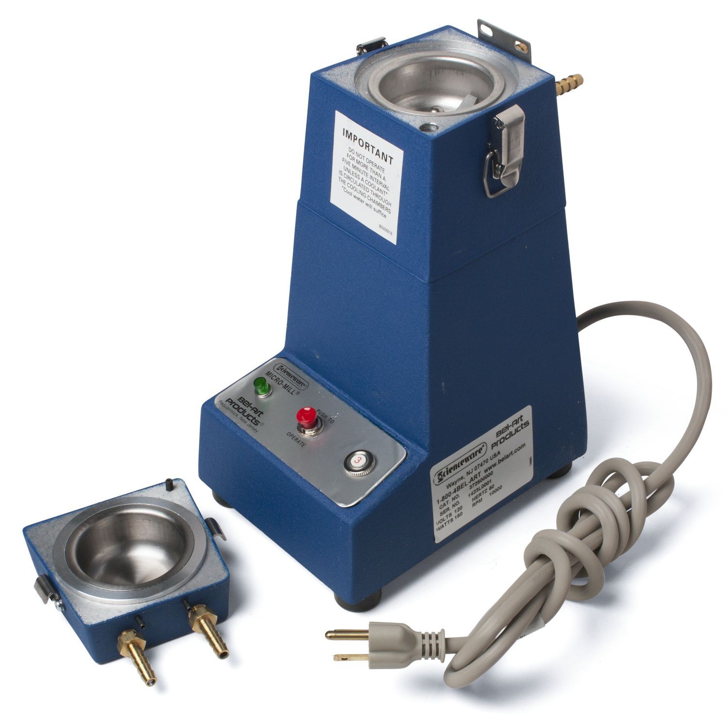 Sample grinder - H3725 series - BEL-ART - SCIENCEWARE - tissue / high-speed