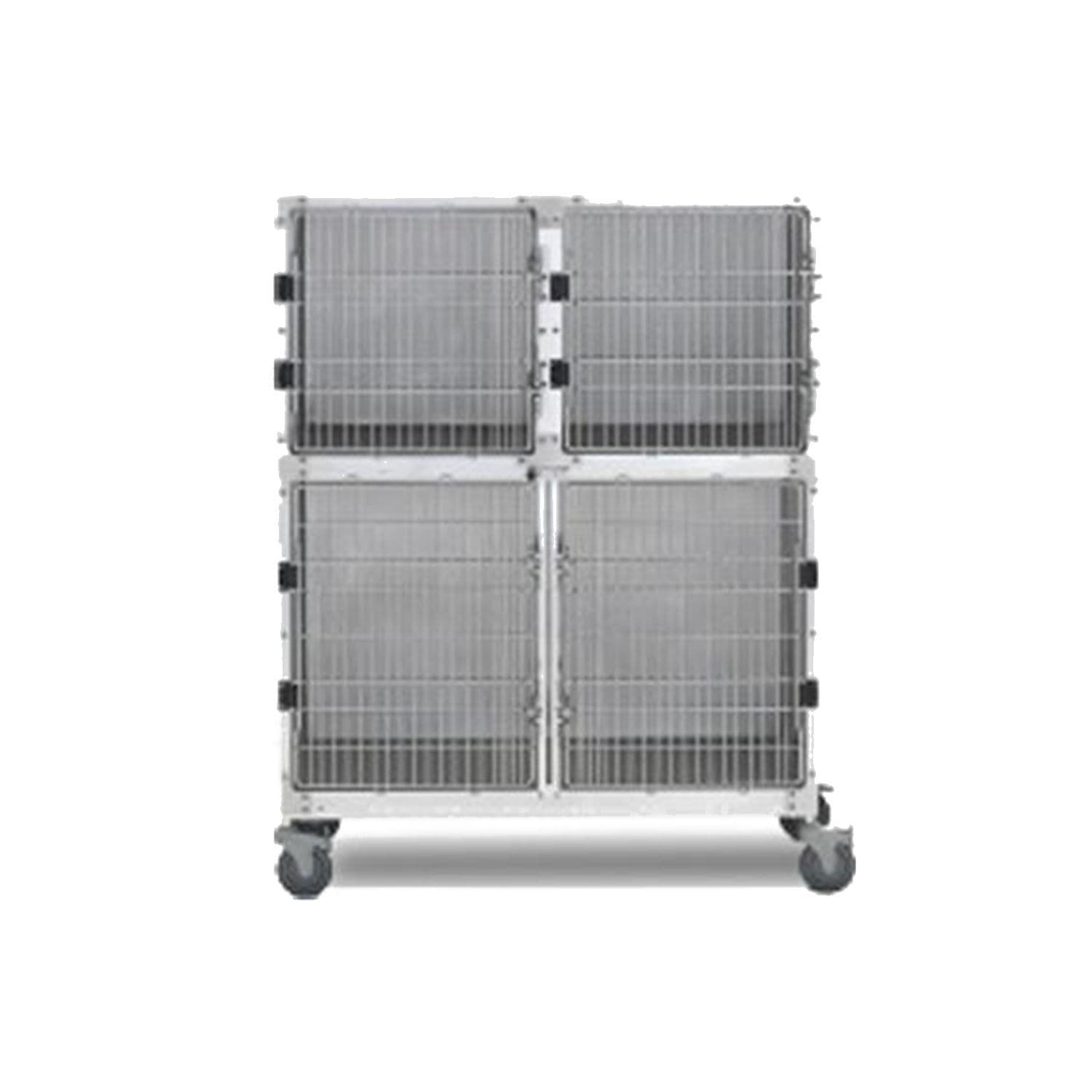 4-compartment veterinary cage - 10934 - DRE Veterinary - on casters ...