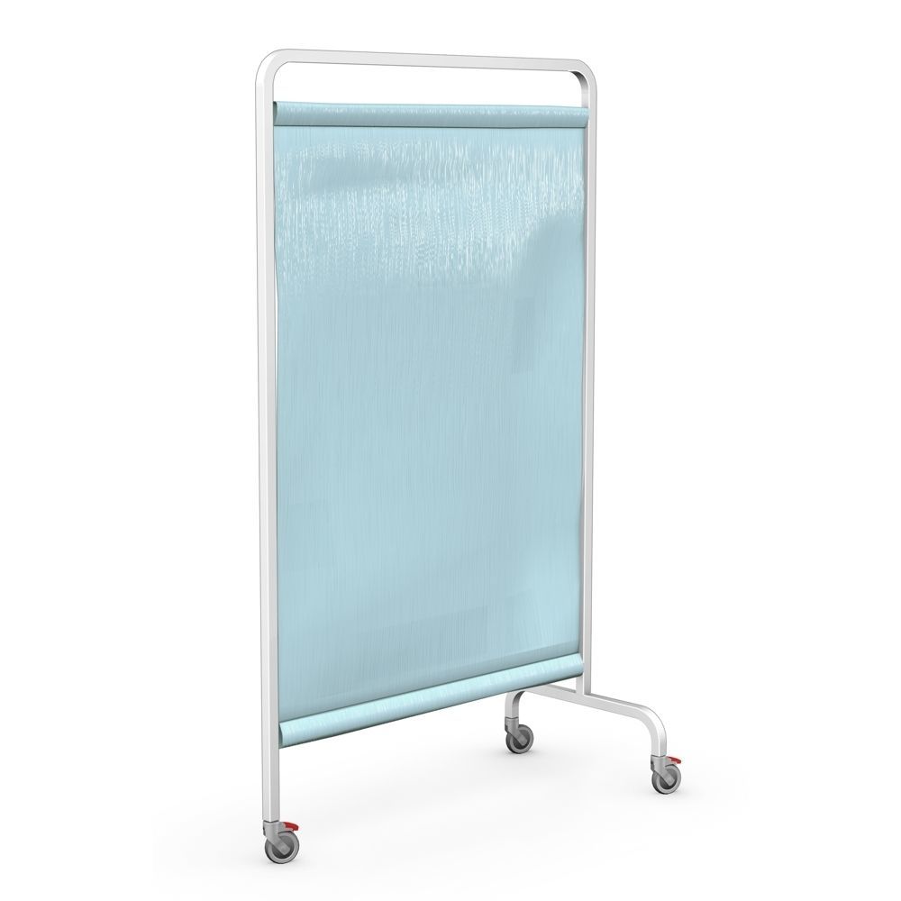 Hospital screen on casters - PJ-01 (MAT) - TECHMED - 1-panel ...