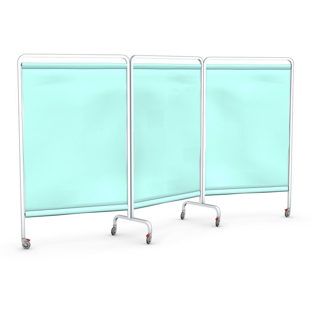 Hospital screen on casters - PJ-03 (MAT) - TECHMED - 3-panel ...