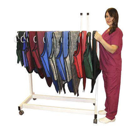 X-ray apron rack on casters - 16412 - Wolf X-Ray Corporation